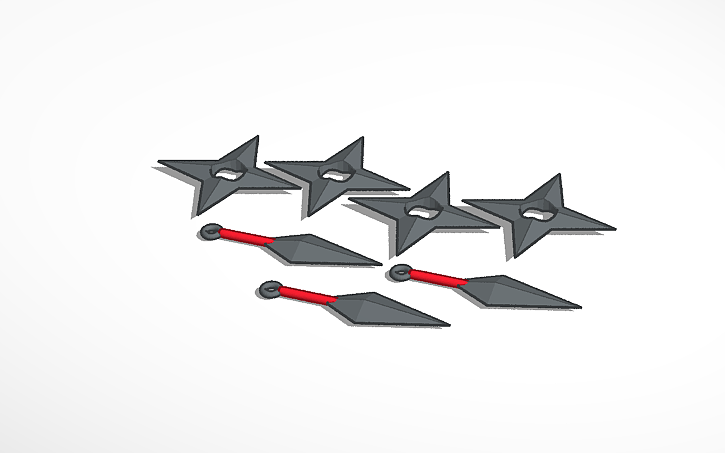 3D design Weapons from Naruto | Tinkercad