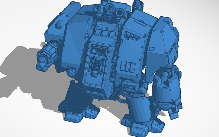 3D design Dreadnaught Space Marine - Tinkercad