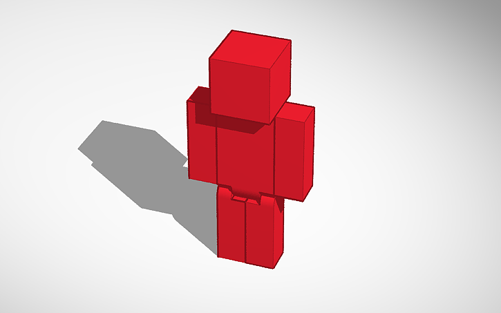 3d Design Minecraft Action Figure Template Tinkercad