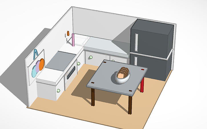 3D design kitchen - Tinkercad