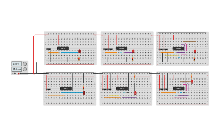 Circuit Design Universalità Porte Logiche Nand E Nor Tinkercad