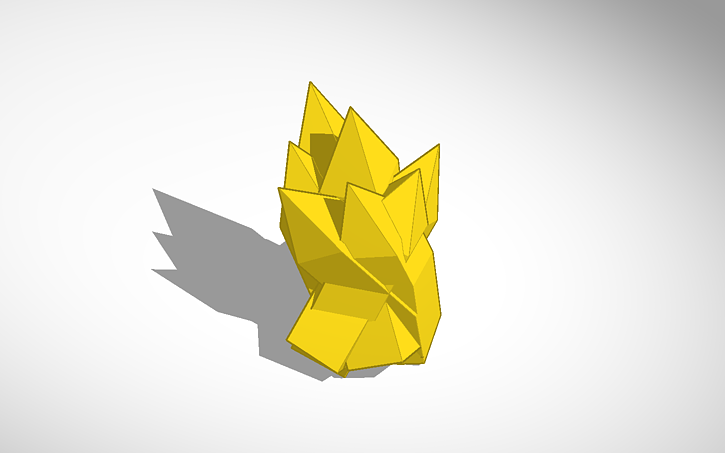 3D design Tall Crystal Cluster | Tinkercad