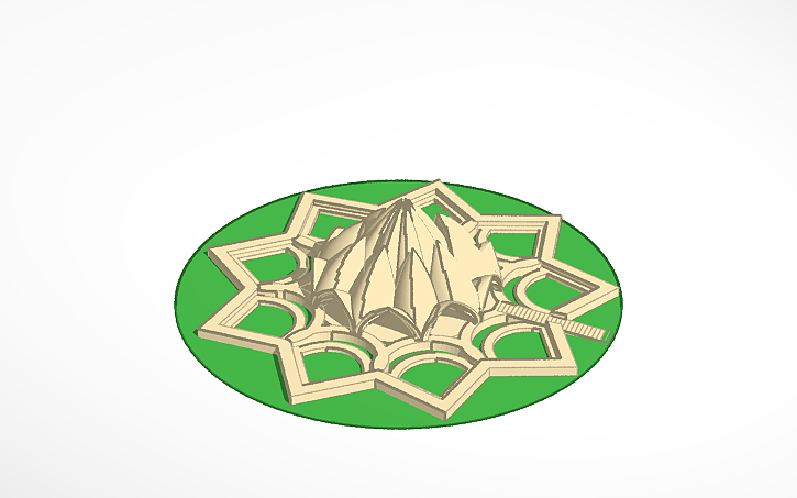 3D design Lotus temple 2.0 | Tinkercad