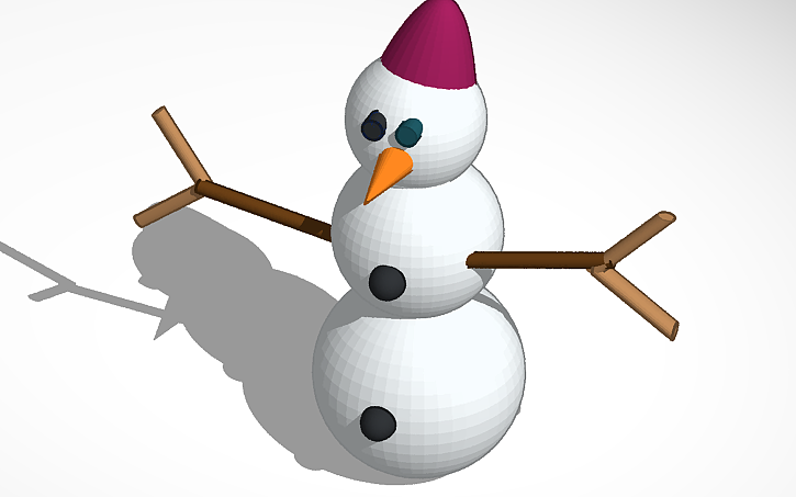 3D design Tinkercad Snowman Xavi G. | Tinkercad