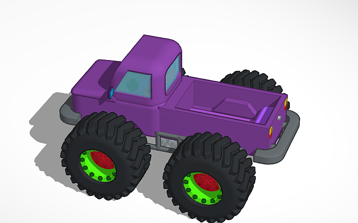 3D design Monster Truck v.1 - Tinkercad
