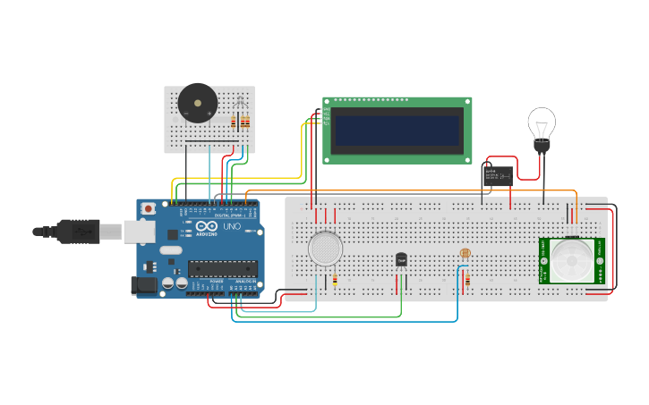 Circuit design Tugas 3 Lab IOT - Tinkercad