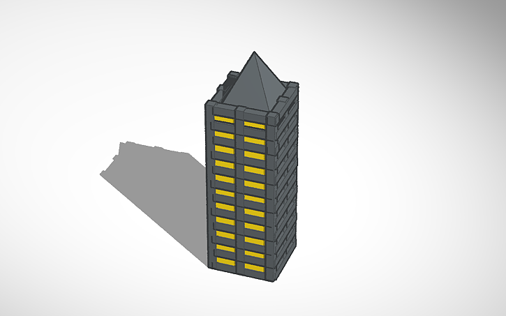 3D design Simple Skyscraper - Tinkercad