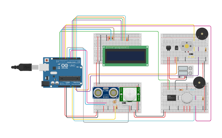 Circuit Design Home Automation V4 Tinkercad