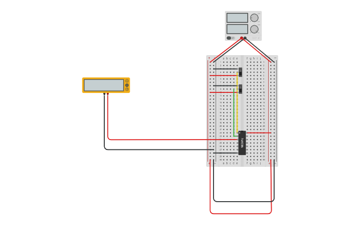 Circuit design XOR 3 INPUTS - Tinkercad