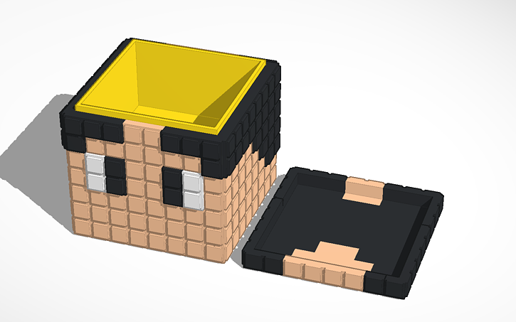 3d Design 1 Minecraft Box Tinkercad