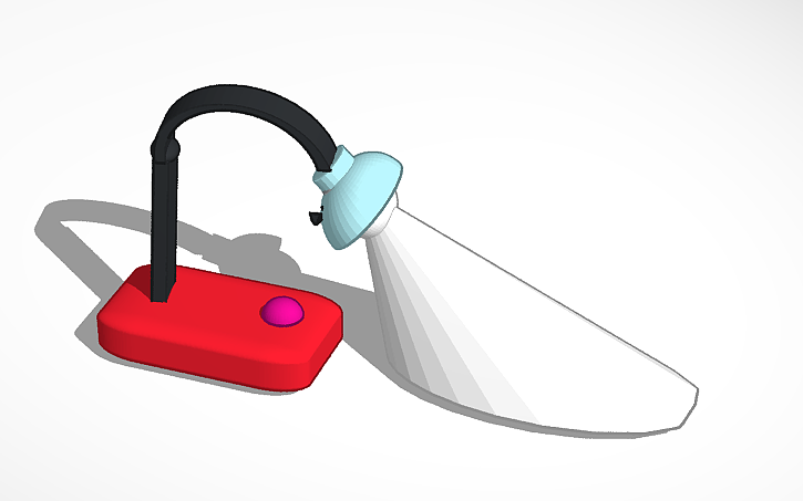 3D design table lamp - Tinkercad