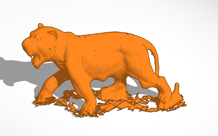 3D design Copy of tiger - Tinkercad