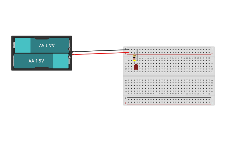 Circuit design دوائر ذات المقاومات - Tinkercad