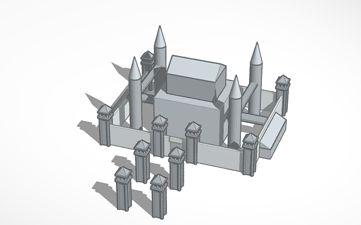 3D design Castle Draft - Tinkercad