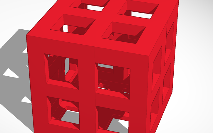 3D design cube skeleton - Tinkercad