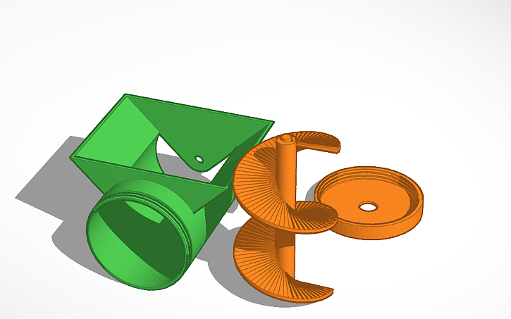 3D design Hopper and Auger - Tinkercad