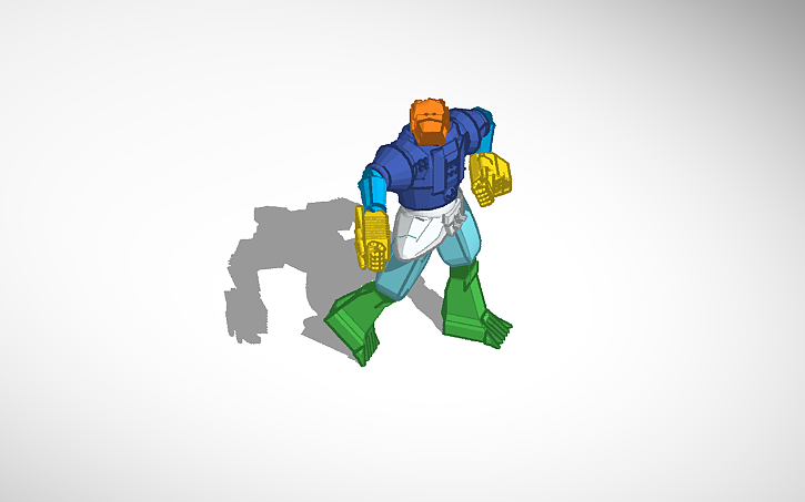 3D design Battletech Battlemech “Kintaro” pose 2 | Tinkercad