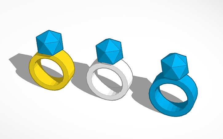 3D design Rings - Tinkercad