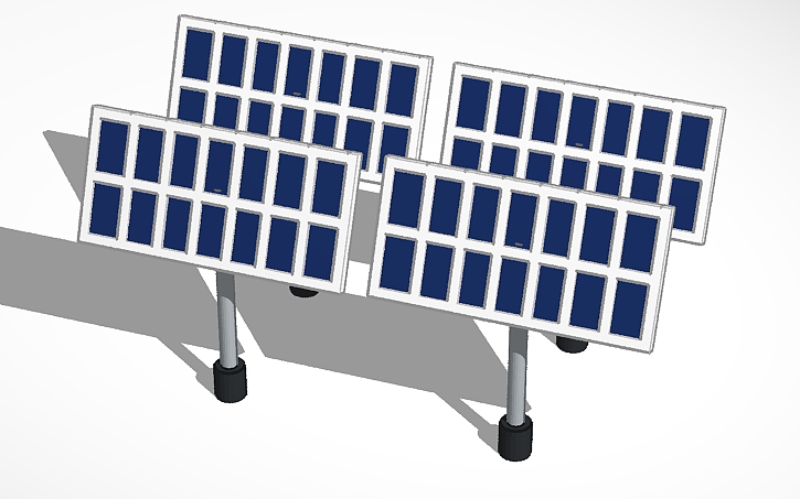 3D design Paneles solares - Tinkercad