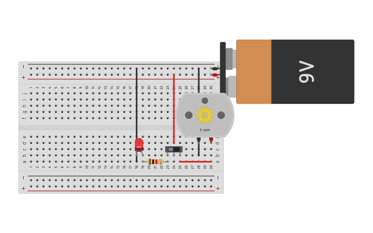 Circuit Design Interfacing Motor And Led Using Slide Switch Tinkercad
