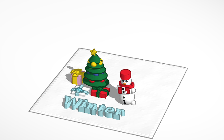3D design Winter holidays! | Tinkercad