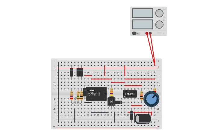 Circuit design 12v battery level indicator + under voltage cut off ...