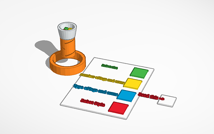 3D design Robot Dice Challenge! - Tinkercad