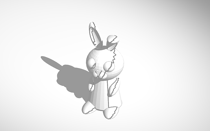 3D design spring bunny - Tinkercad