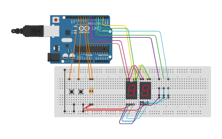 Circuit Design Copy Of 2 Digit Counter Tinkercad