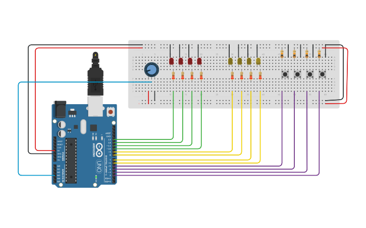 Circuit design Copy of Conversor - Tinkercad