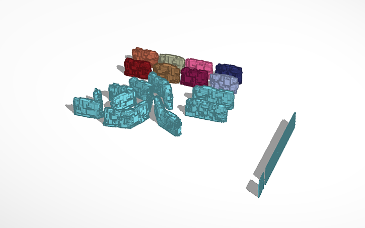 3D design Greeble Walls - Tinkercad