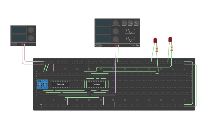 Circuit design JK FLIP FLOP USING NAND GATES - Tinkercad