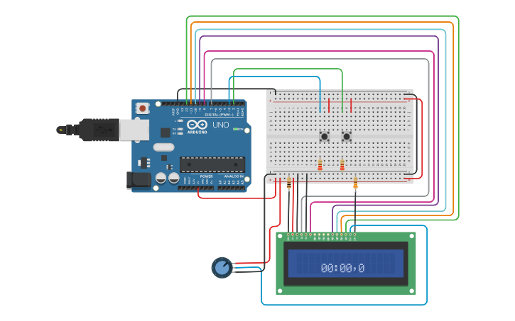 Circuit design TIMER - Tinkercad
