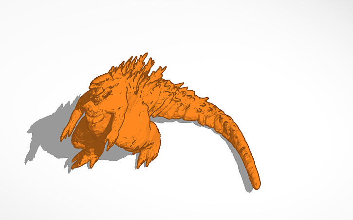 3D design godzilla - Tinkercad