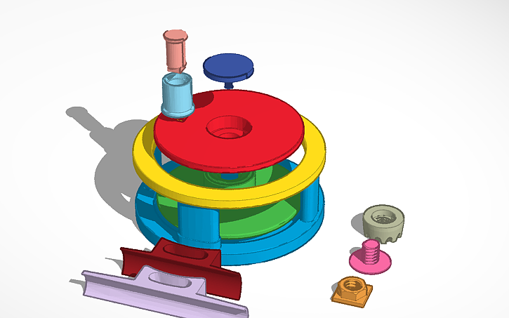 3D design Fishing Reel - Isometric View | Tinkercad