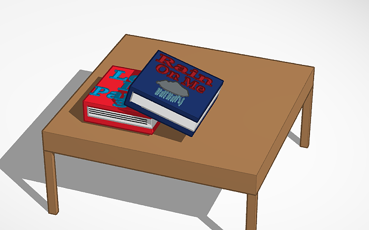 3D design My Amazing Books On A Table - Tinkercad