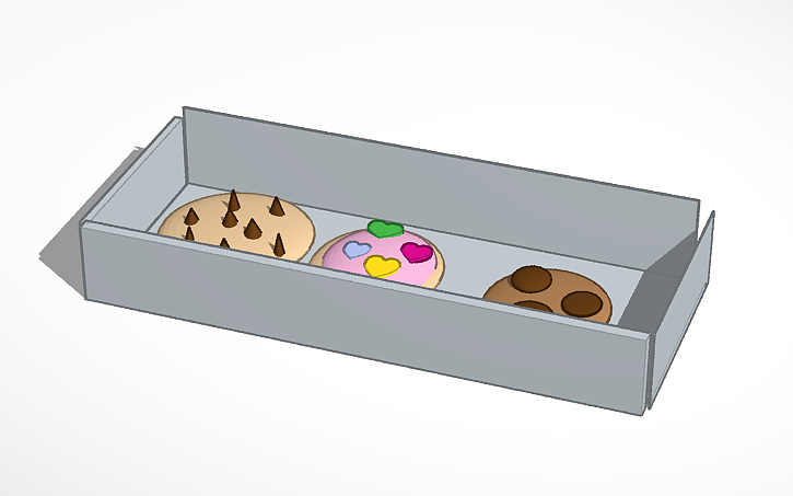 3D design Cookie Box - Tinkercad