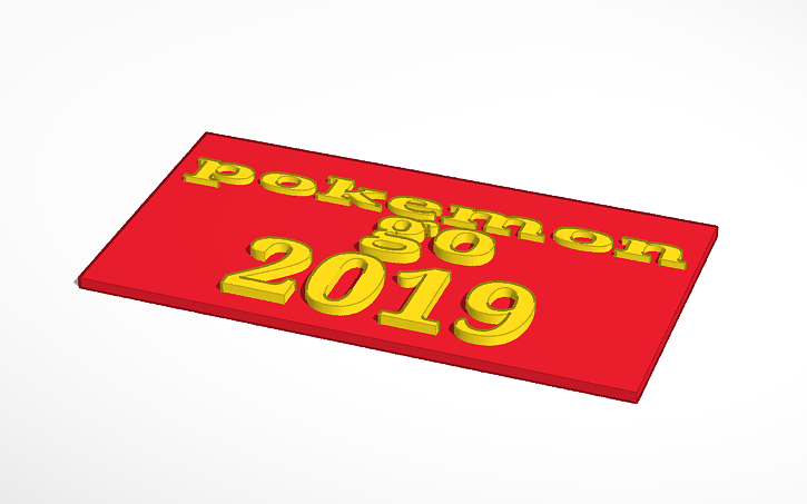 3D design JYC pokemon go sign | Tinkercad