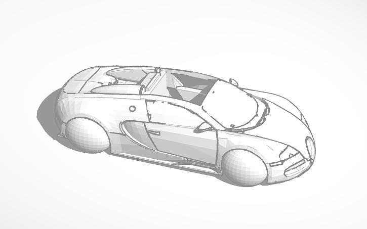 3D design Bugatti - Tinkercad