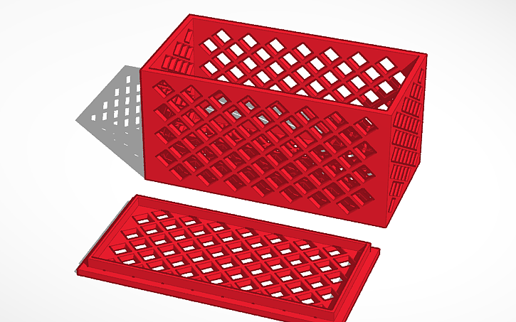 3D design Small Mesh Box - Tinkercad