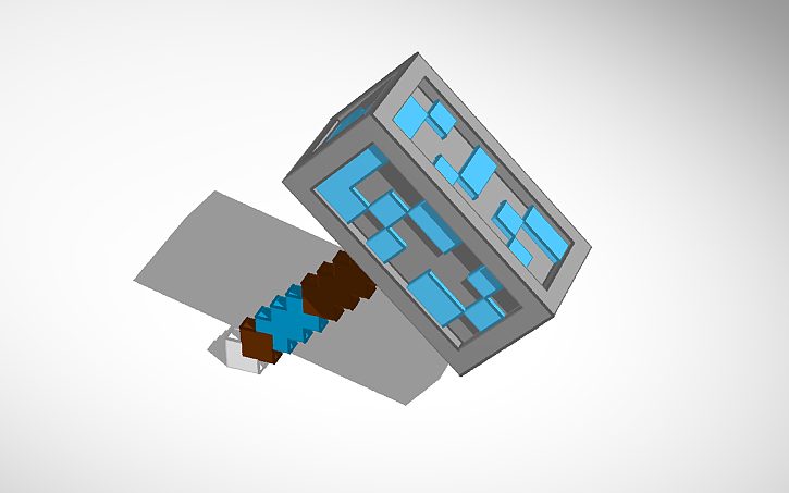 3D design minecraft stormlander - Tinkercad