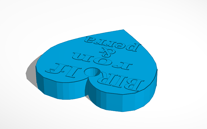 3D design Copy of BFF key chain | Tinkercad