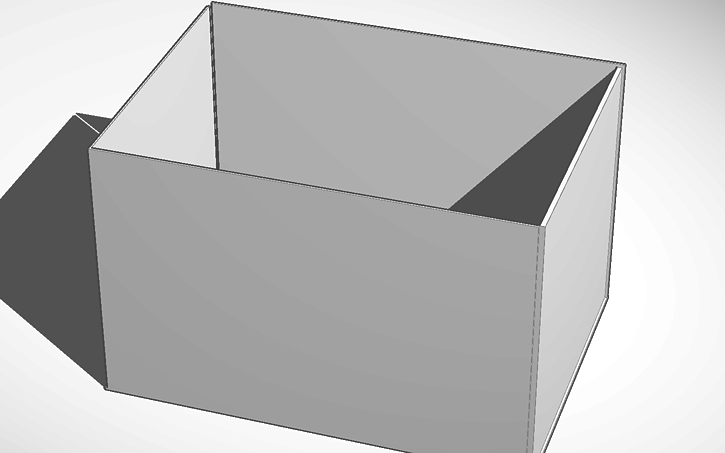 3D design box - Tinkercad