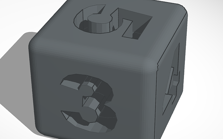 3D design DICE MAKING - Tinkercad