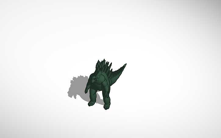 3D design Godzilla Earth - Tinkercad