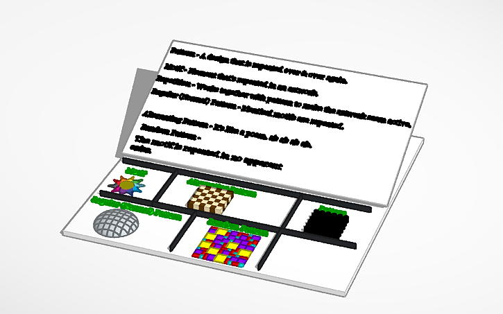 3D design Pattern/ repetition - Tinkercad