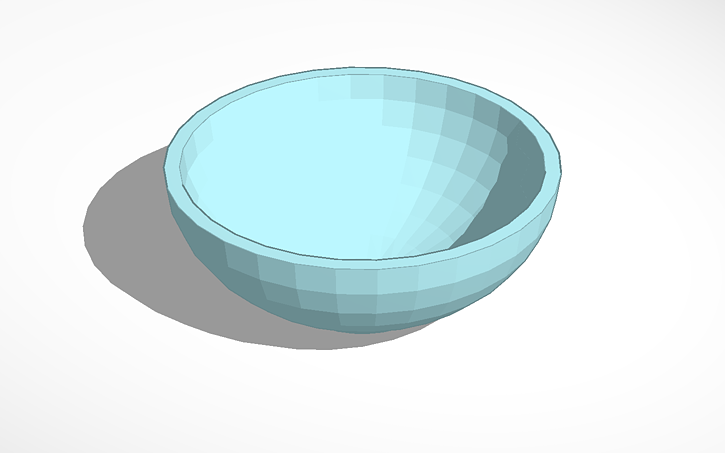 3D design Bowl - Tinkercad