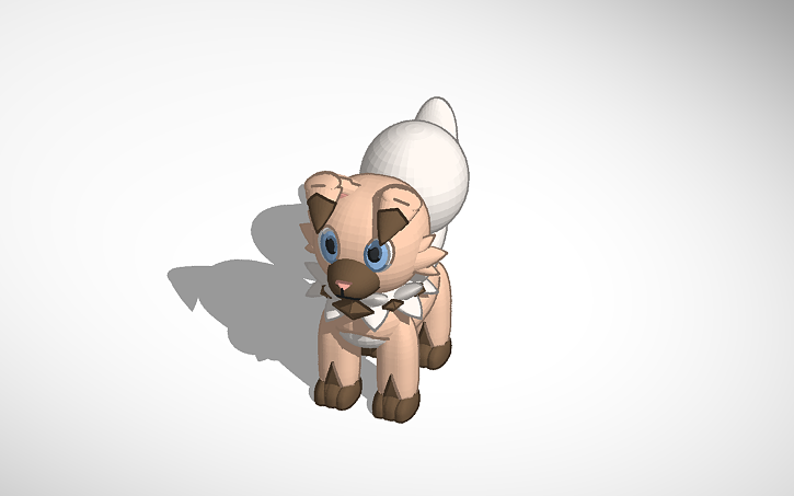 3D design Rockruff - Tinkercad