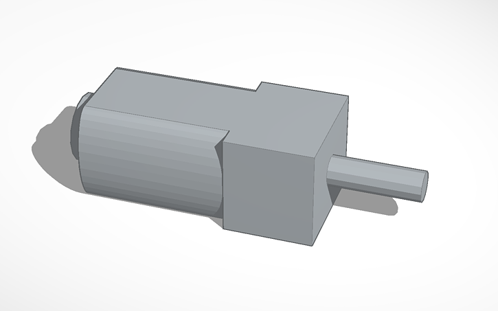 3D design small gear motor - Tinkercad