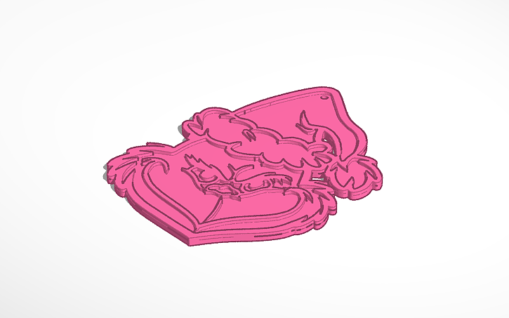 3D design Grinch Ornament - Tinkercad